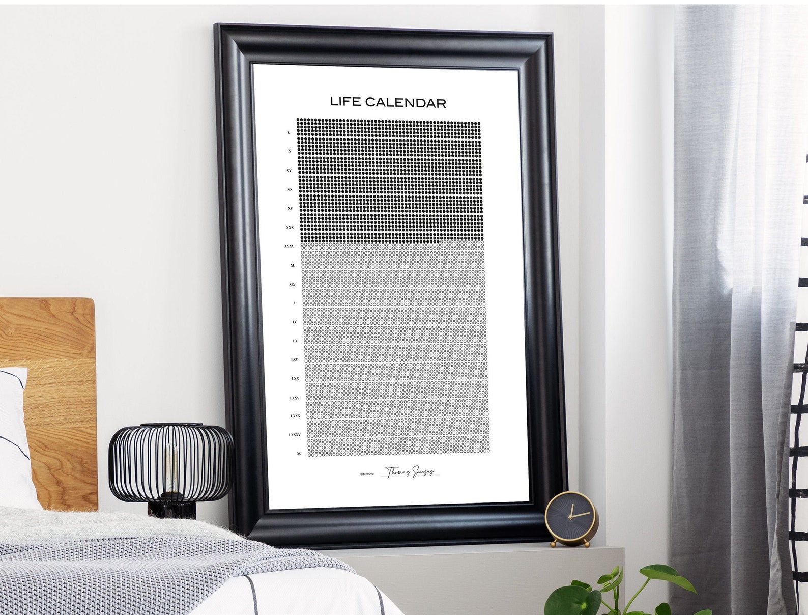 Calendrier de la vie, calendrier Memento Mori, stoïcisme, réflexion ...