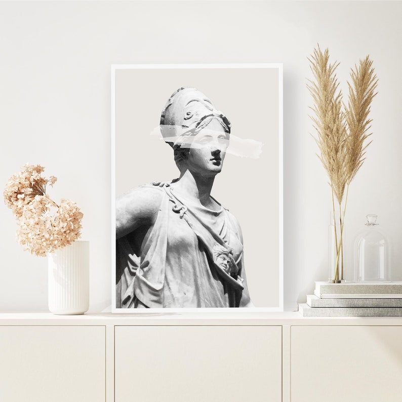 Athena Statue Print Greek Statue Print Athena Digital | Etsy