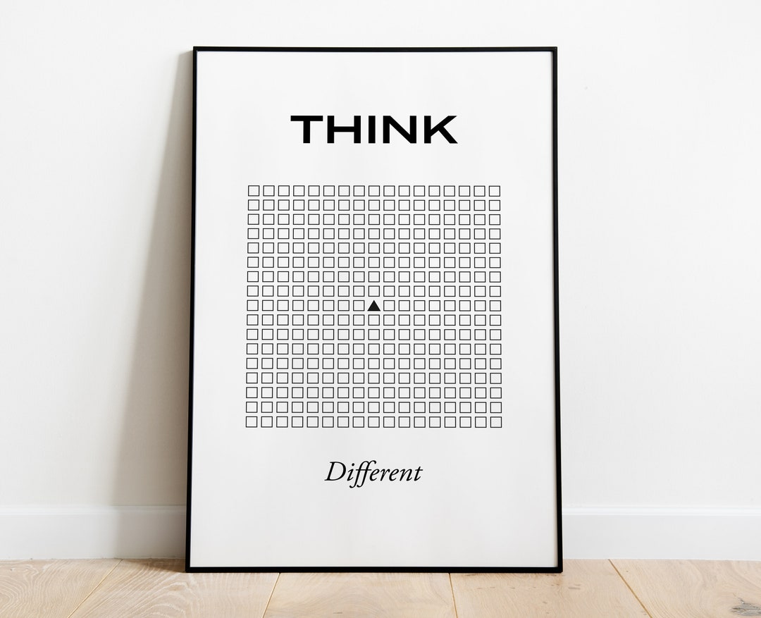 Think Different, Steve Jobs Quote, Famous Quote, Typography Art ...
