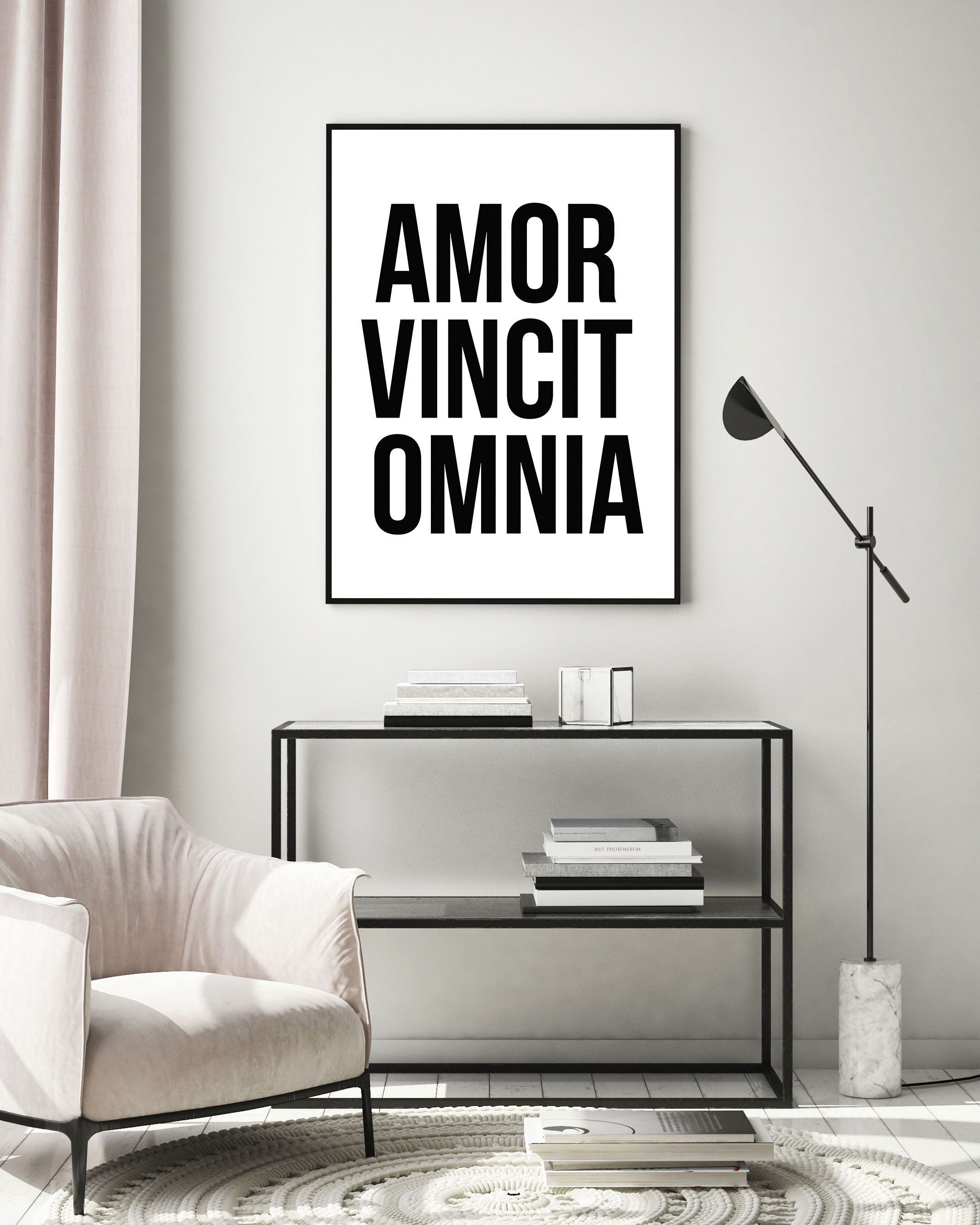 Amor Vincit Omnia Love Conquers All Wall Art Instant | Etsy