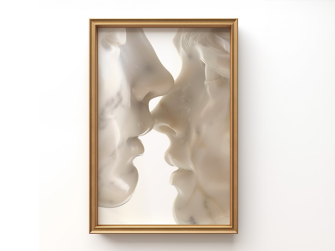 Love Sculpture Printable | Marble Sculpture | Romantic Art | Valentine ...
