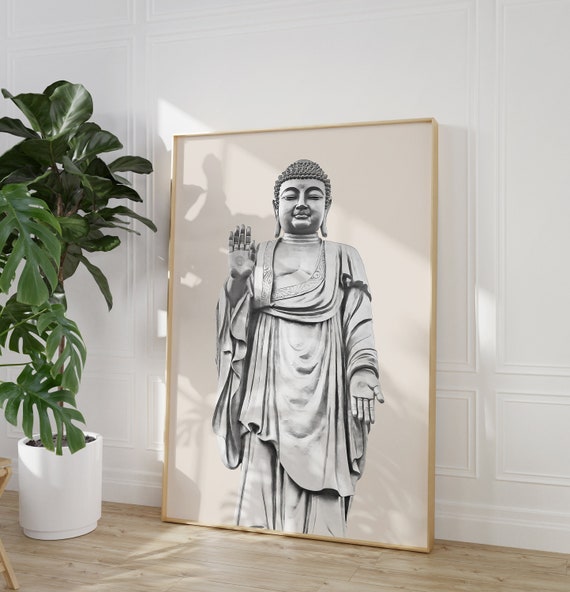 Buddha Statue Printable Buddha Wall Art Buddha Print | Etsy