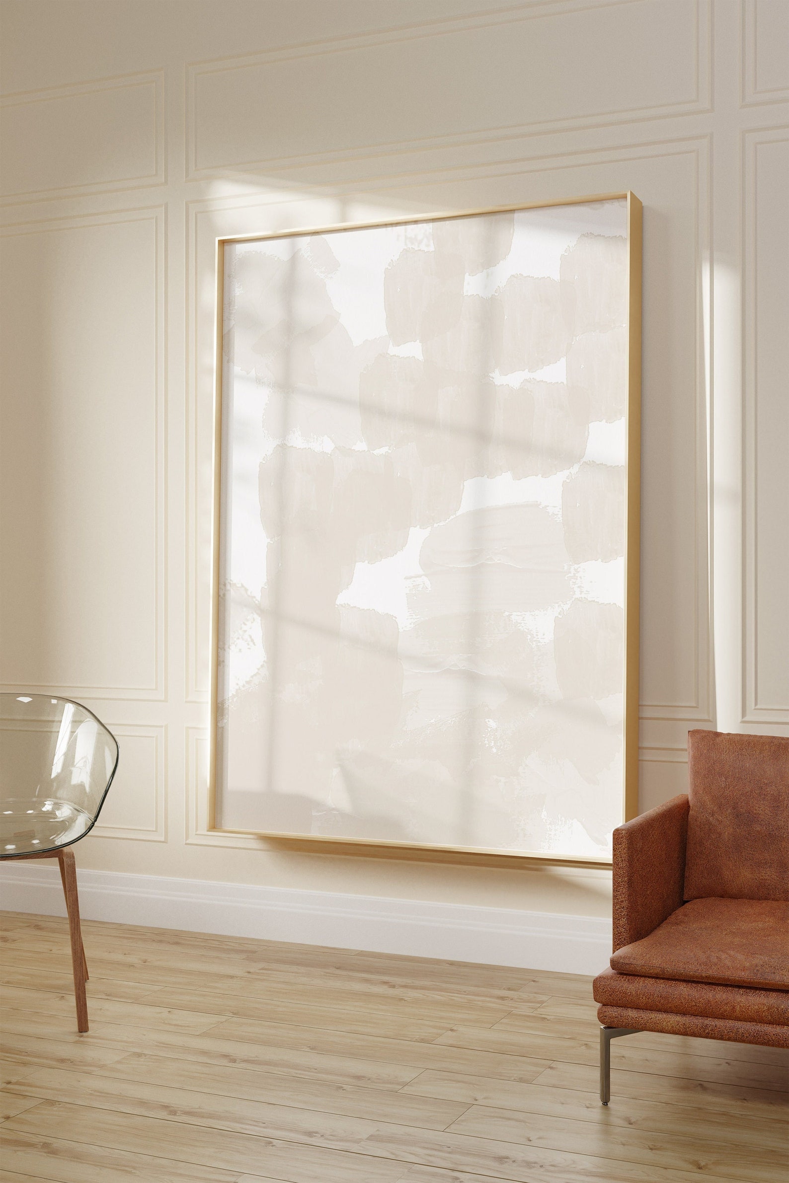 Beige Wall Art Abstract Art Print Neutral Art Print Cream | Etsy