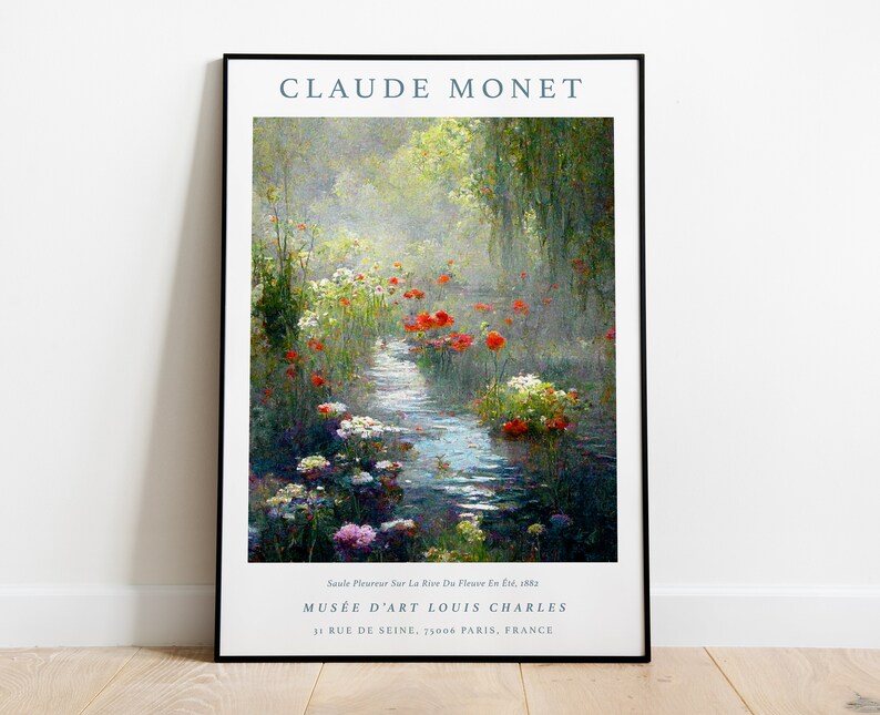 Claude Monet Print Monet Print Printable Art Vintage French - Etsy