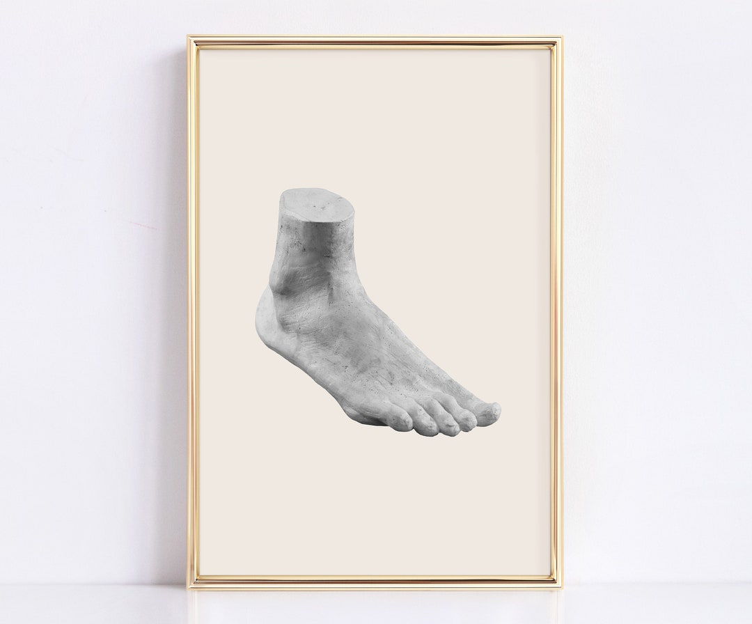 Foot Sculpture Wall Art, Greek Statue Print (digital Download) - Etsy