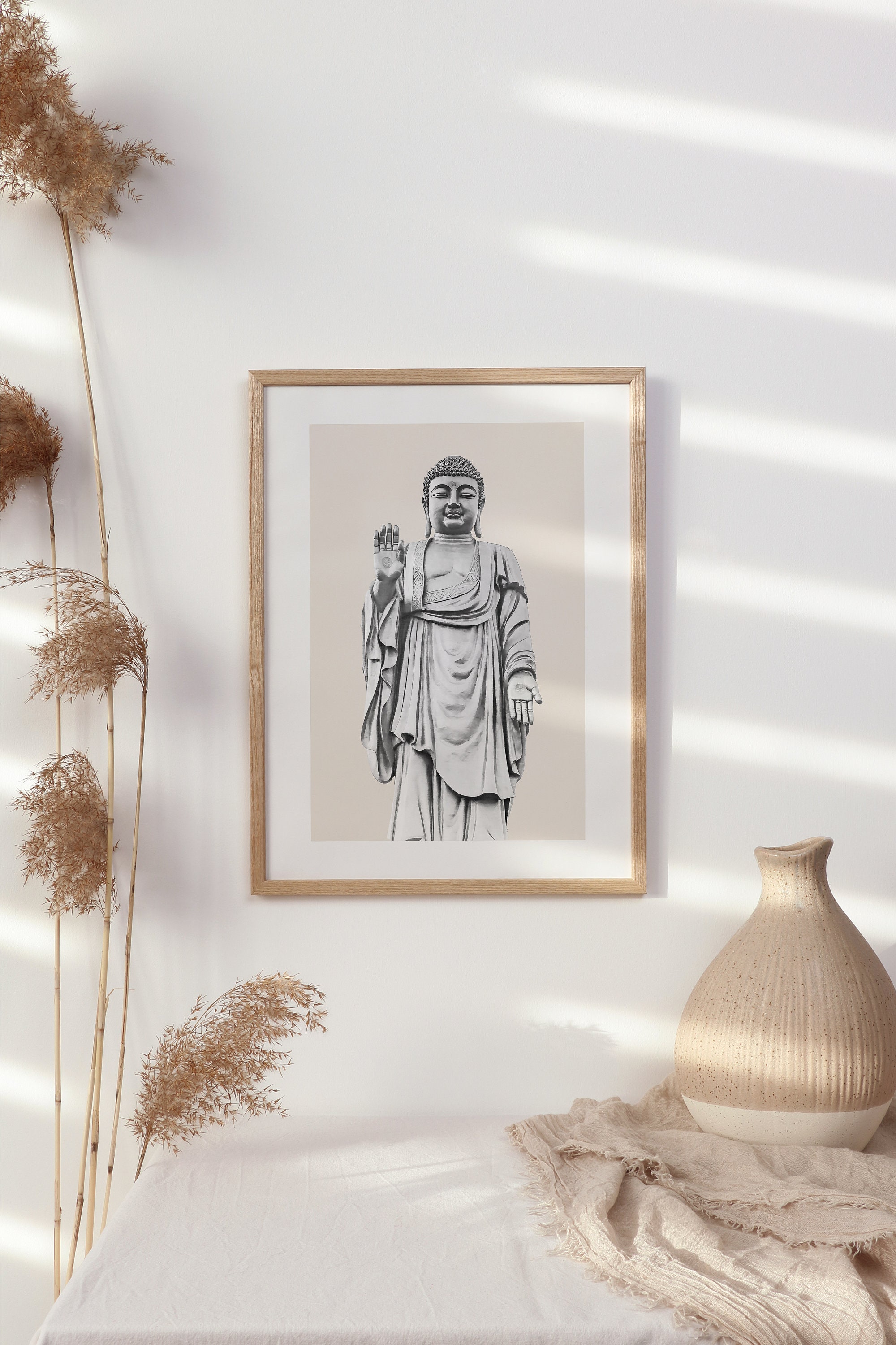 Buddha Statue Printable Buddha Wall Art Buddha Print | Etsy