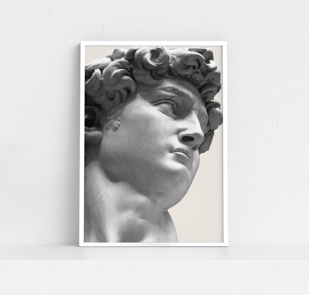 David Statue Print Aesthetic Room Decor Print David Rome - Etsy