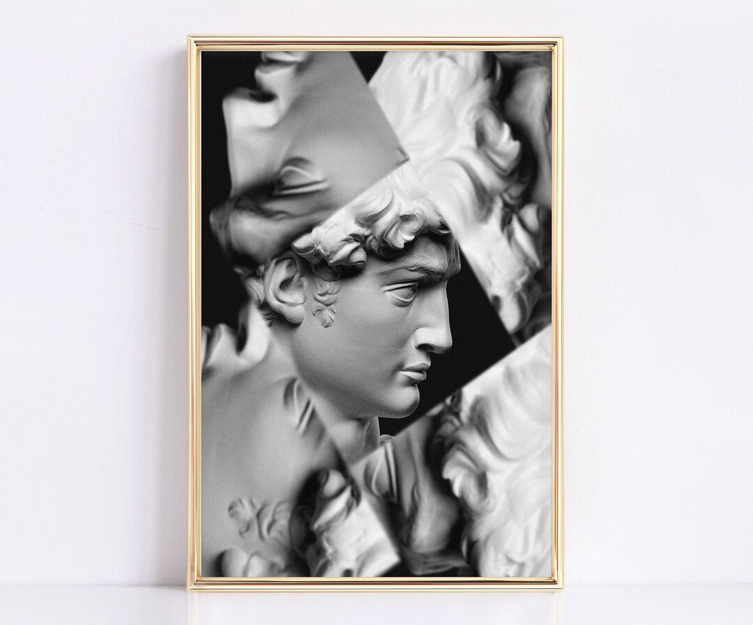 David Statue Wall Art Printable, Famous Rome Statue, Digital Download ...