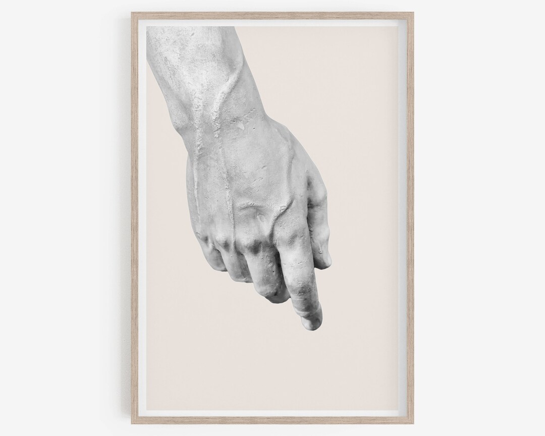 Hand of David Statue Print, Rome Statue, Print David, Digital Download ...
