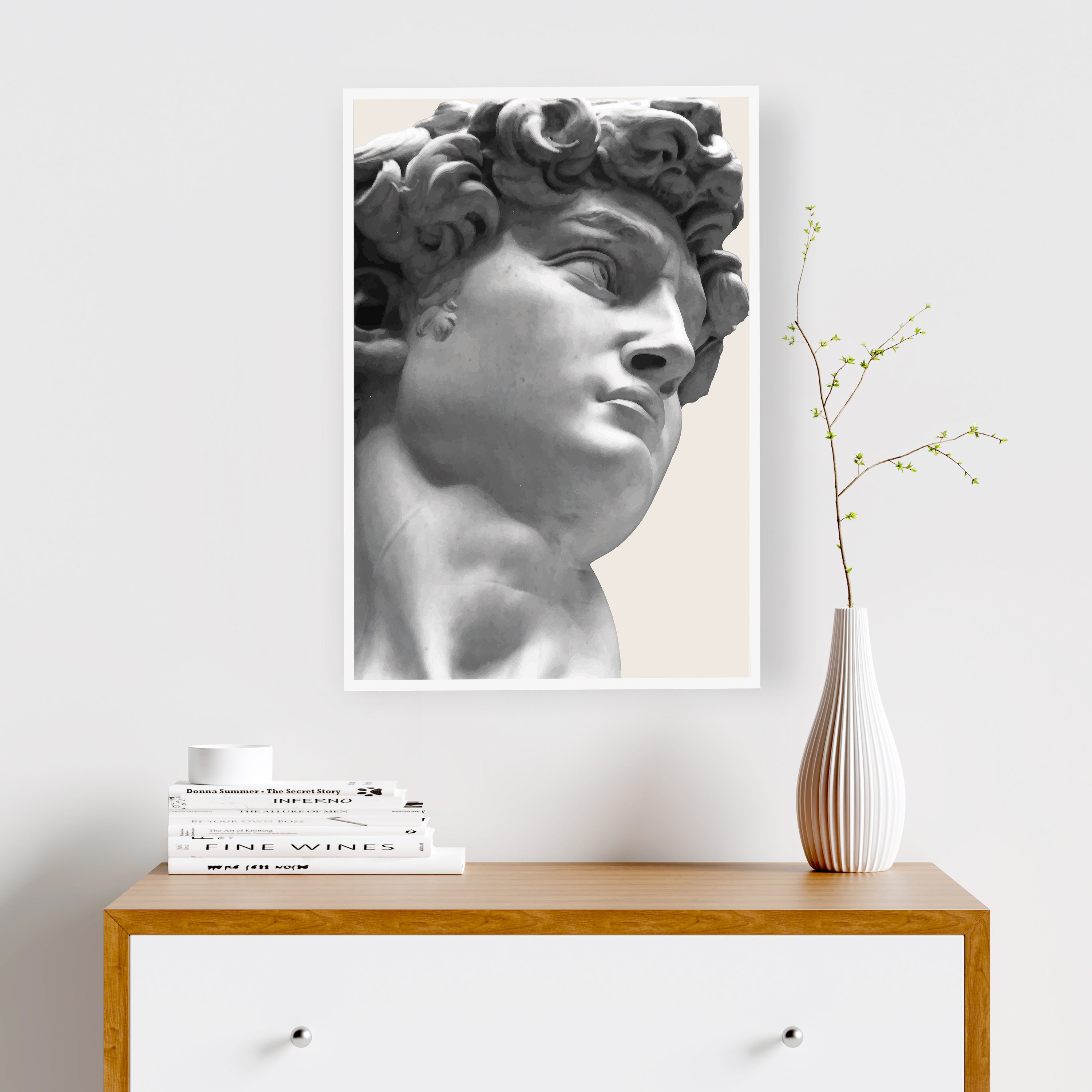 David Statue Print Aesthetic Room Decor Print David Rome | Etsy