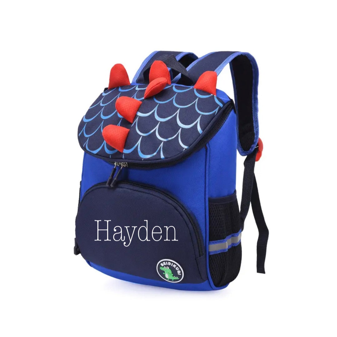 Personalized Embroidered Dinosaur Backpack Children School Bag Custom ...