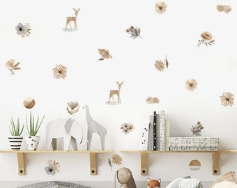 Forest Critters Vinyl Decal Vignette Forest Scene Back40life - Etsy