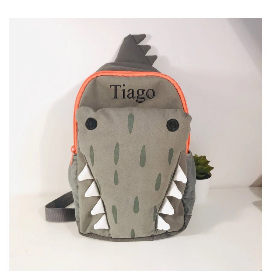 Personalized Embroidered Crocodile Kids Backpack Back to - Etsy