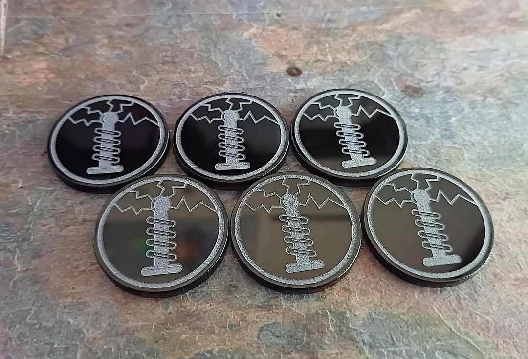 Malifaux Pyl;on Markers (set of 6 X 30mm) - Etsy UK
