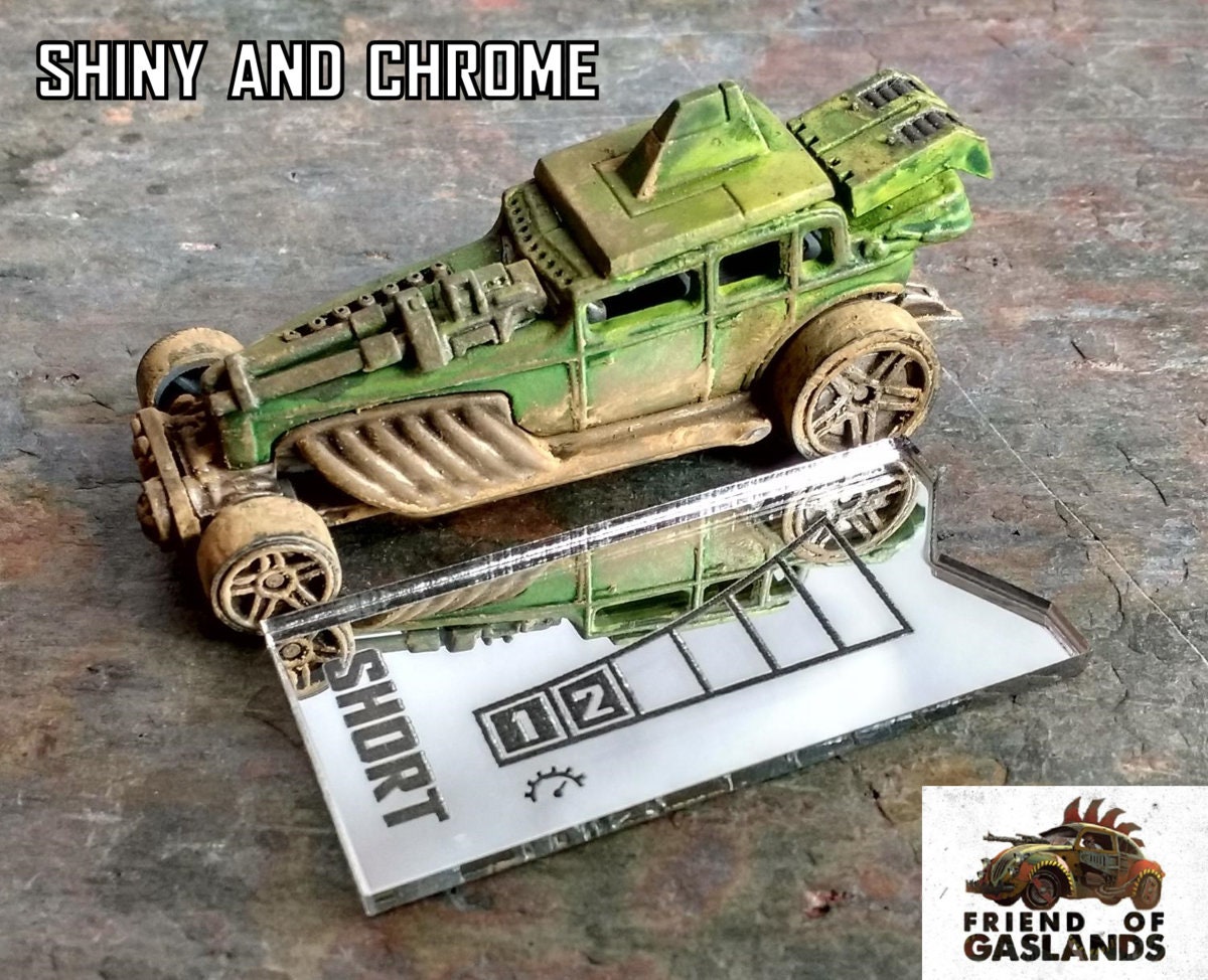 Gaslands Maneuver Template Set - Etsy UK