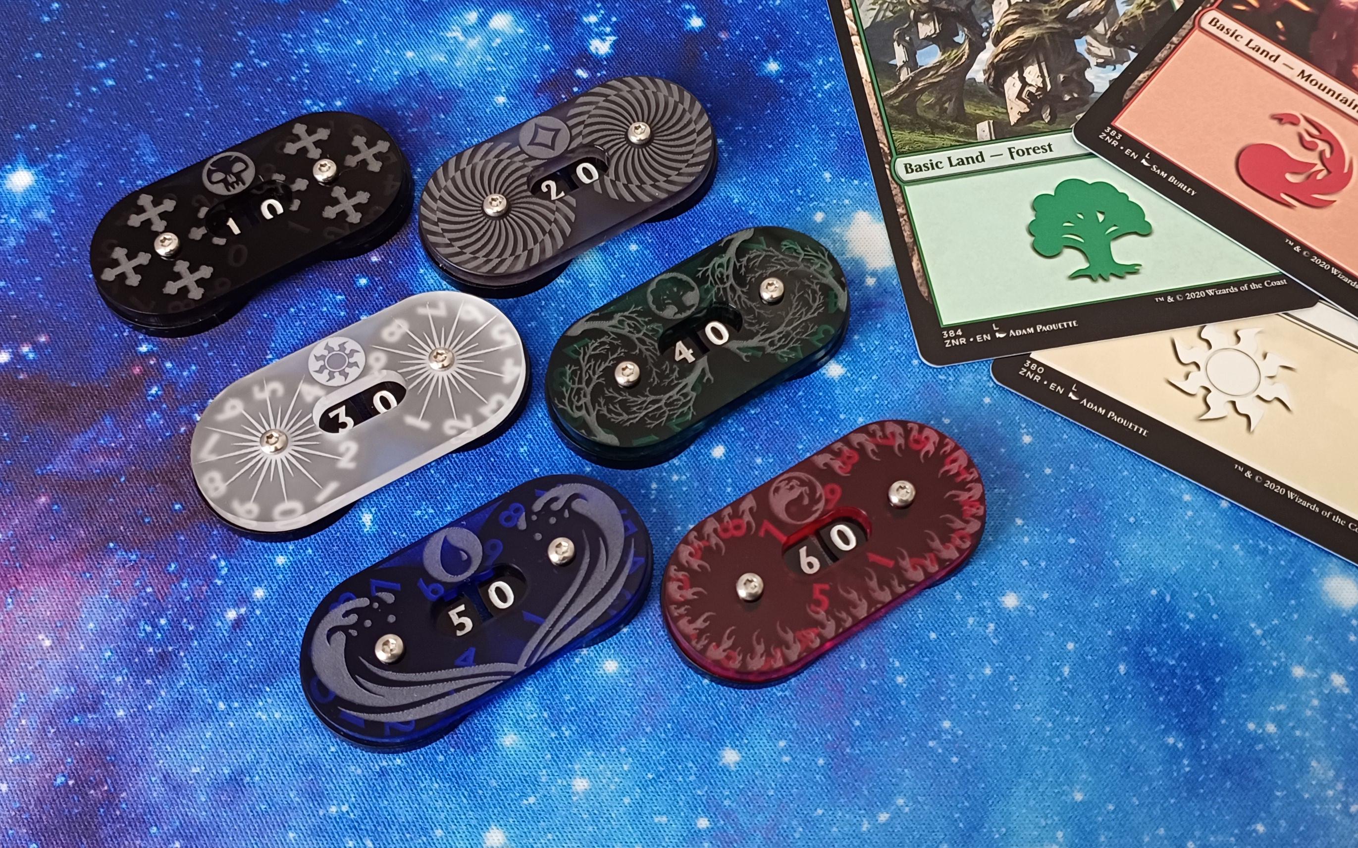 Magic the Gathering Mana Counters (6 Colours), EDH, MTG, Commander - Etsy