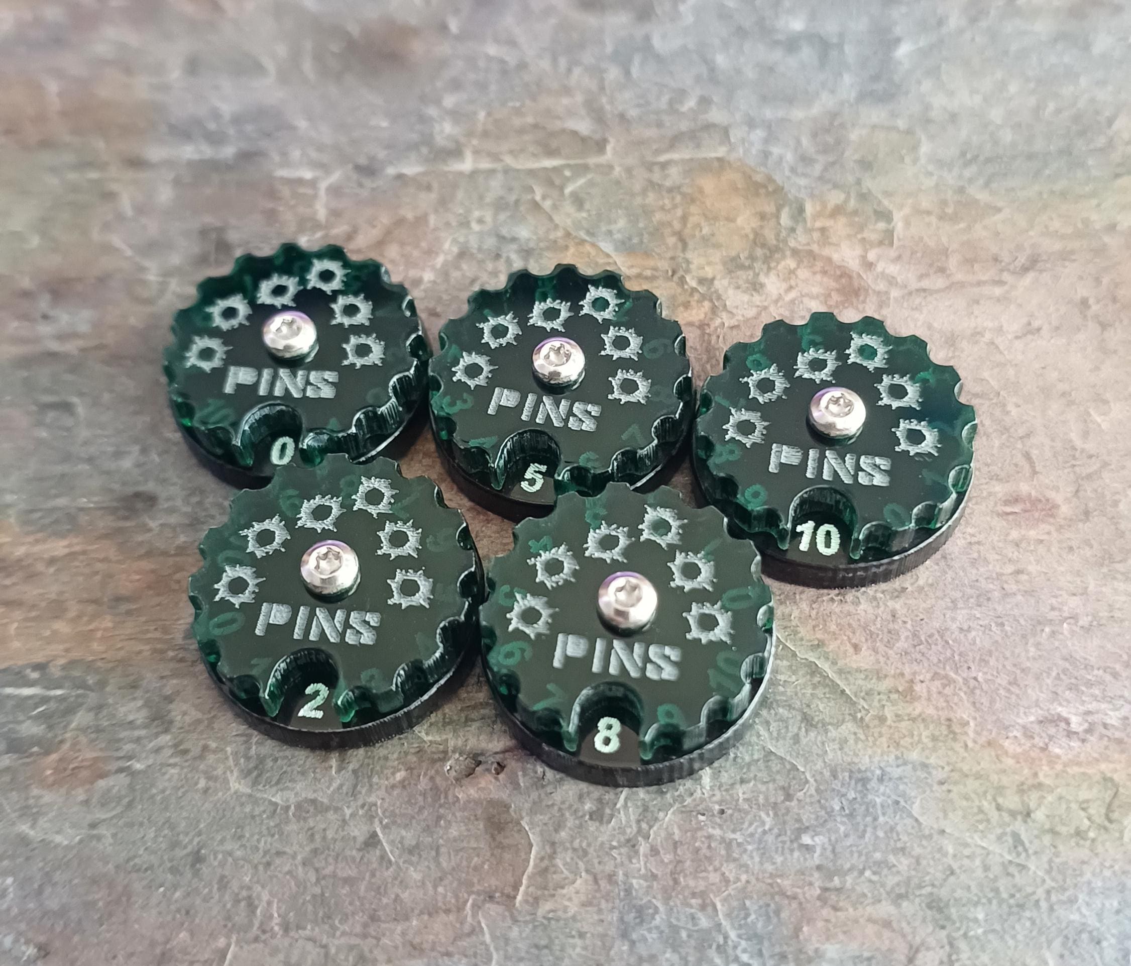 Bolt Action Pin Tracker Dials: 0-10 (set of 5) - Etsy