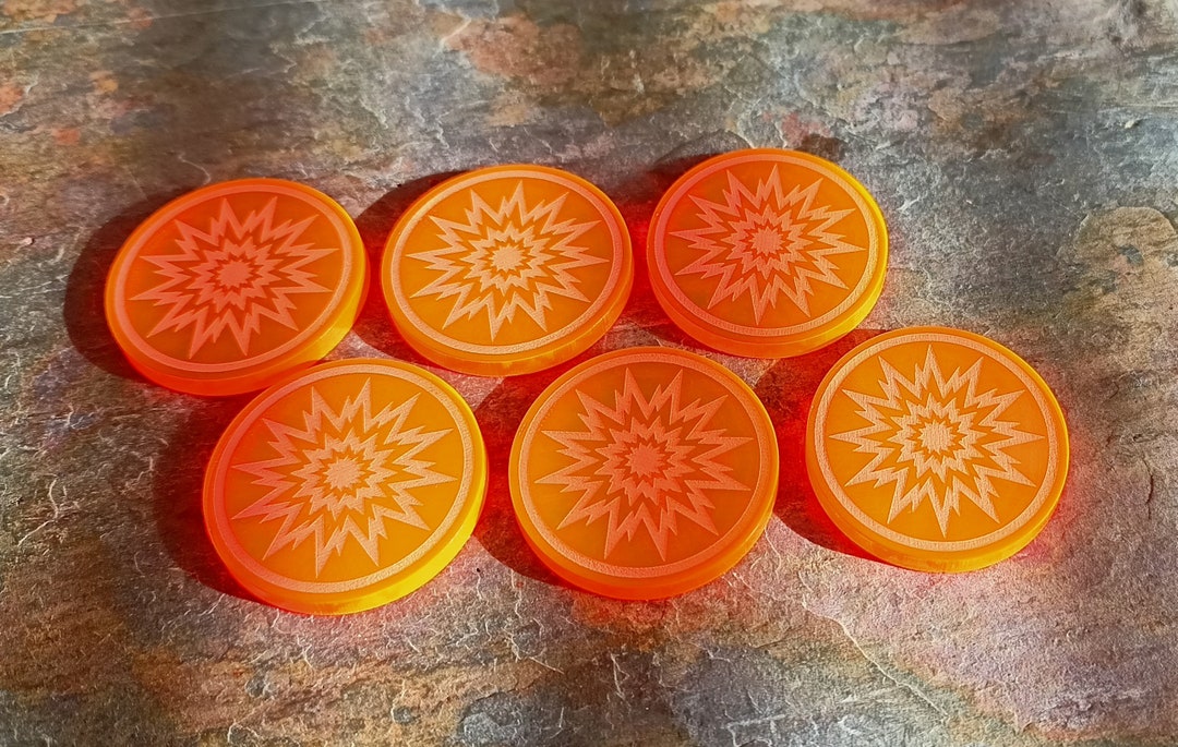 Malifaux Blown Apart Markers (set of 6 X 30mm) - Etsy