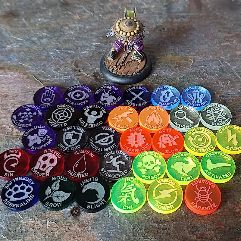 Game plastic tokens - Etsy Schweiz