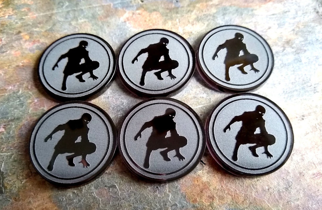 Malifaux Shadow Markers (set of 6 X 30mm) - Etsy