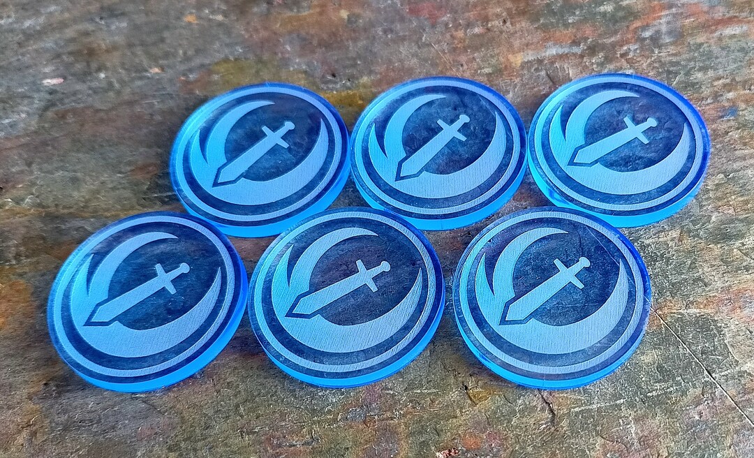 Malifaux Strike Markers (set of 6 X 30mm) - Etsy