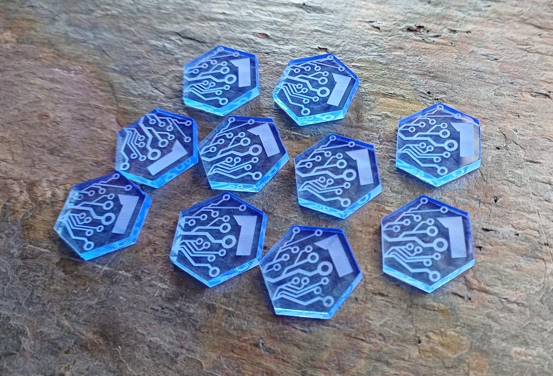 Netrunner - 1 Credit Tokens- Set of 10 - Etsy