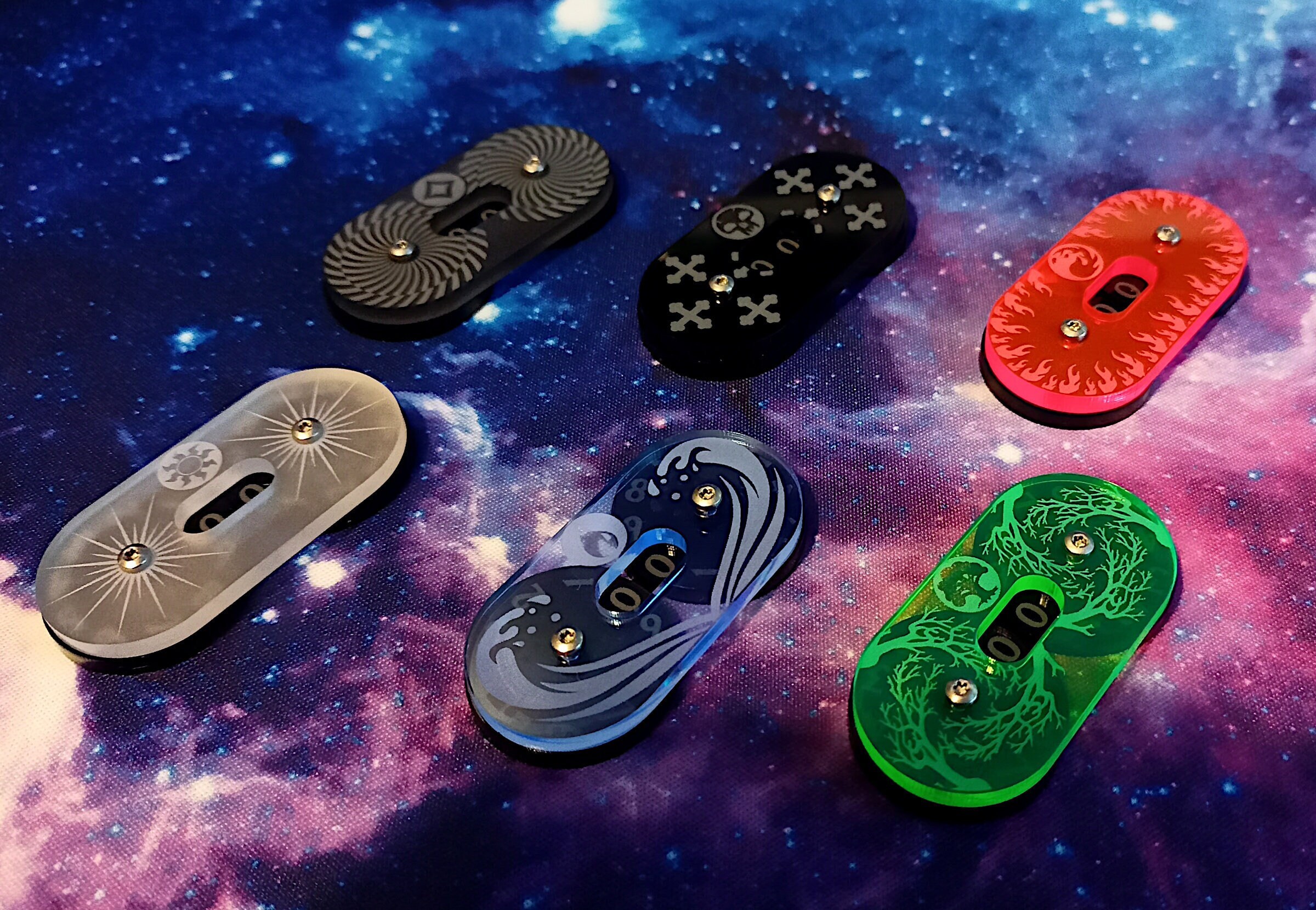 Magic the Gathering Mana Counters 6 Colours EDH MTG - Etsy UK