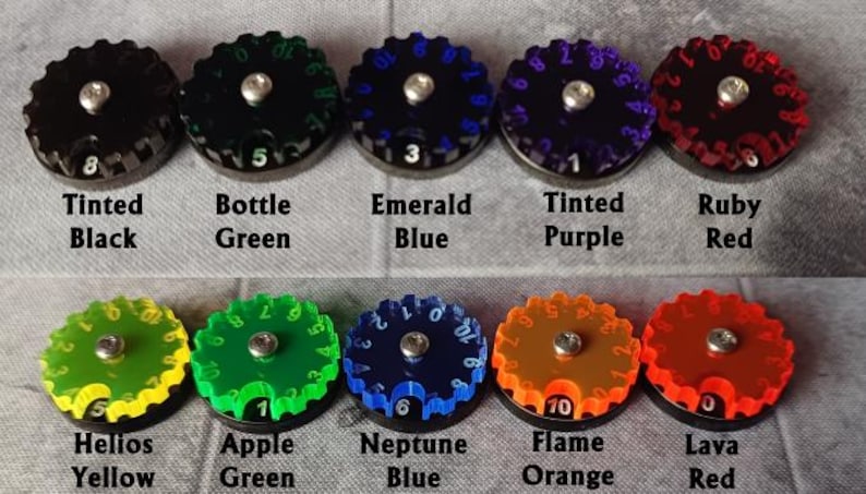 Bolt Action Pin Tracker Dials: 0-10 (set of 5) - Etsy