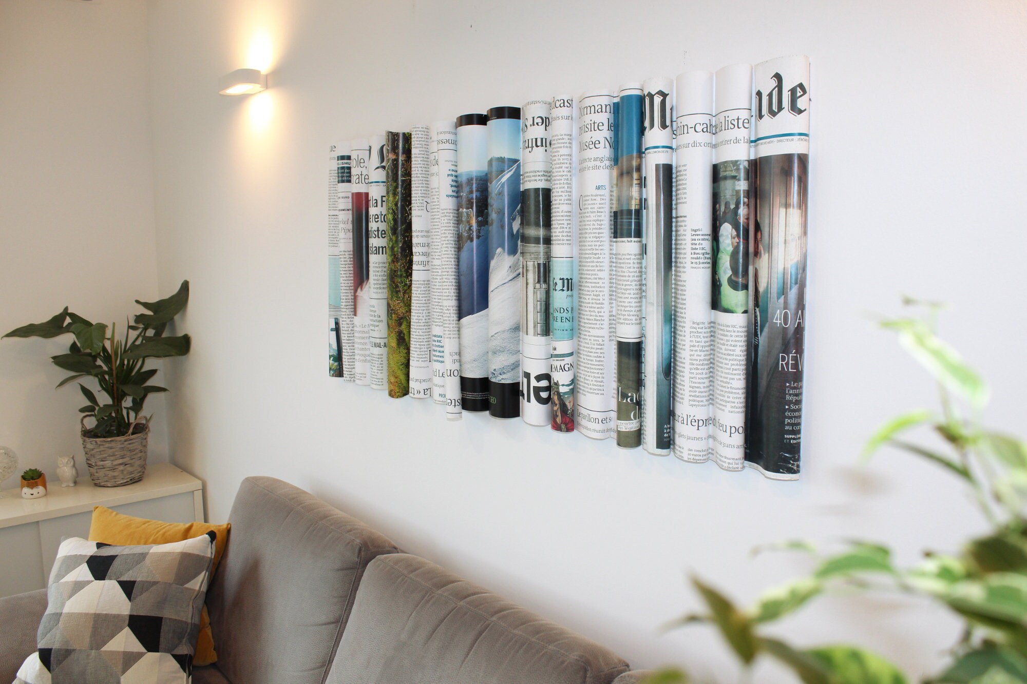 Mural Colored, Extravagant Collages Made of Teflon Paper robust Unique ...