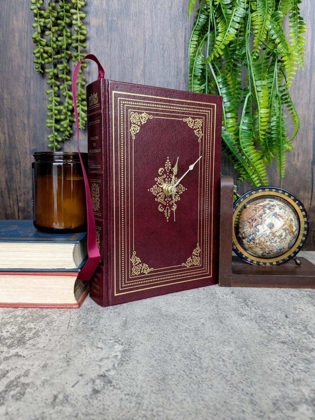 Book Clock: Collins to Fitzgerald Harvard Classic - Etsy