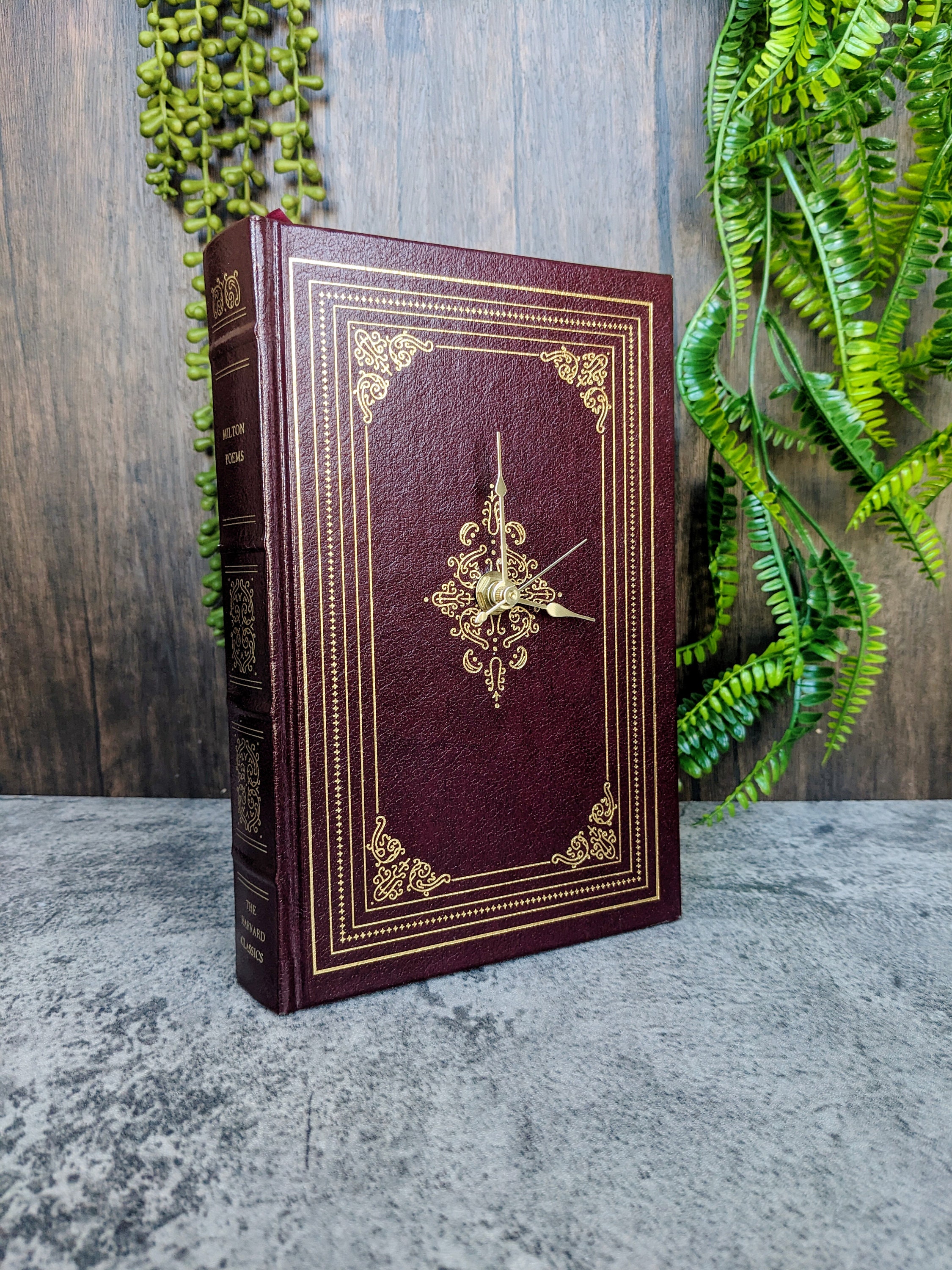 Book Clock: Milton Poems Harvard Classic - Etsy
