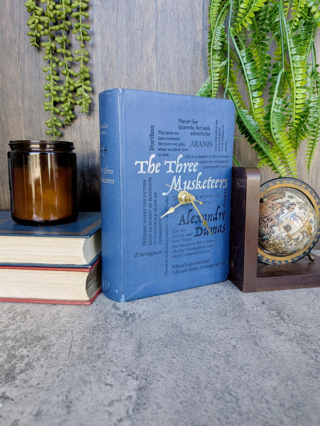 Book Clock: the Three Musketeers Alexandre Dumas - Etsy