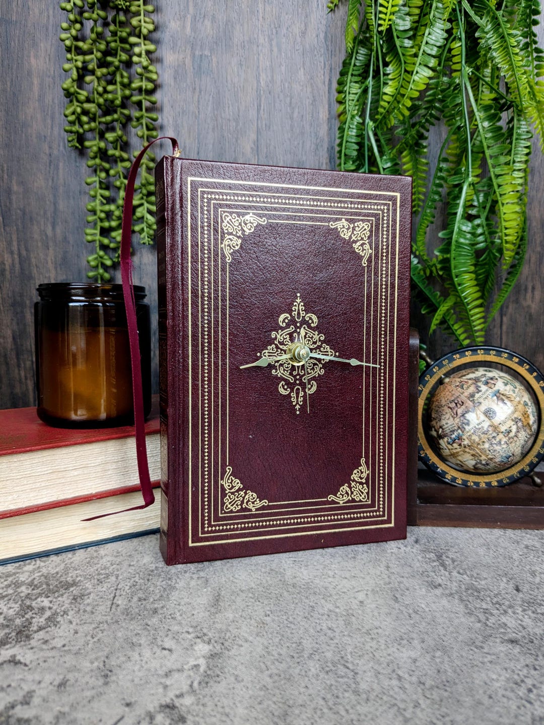 Book Clock: Bacon, Milton, Browne Harvard Classic - Etsy