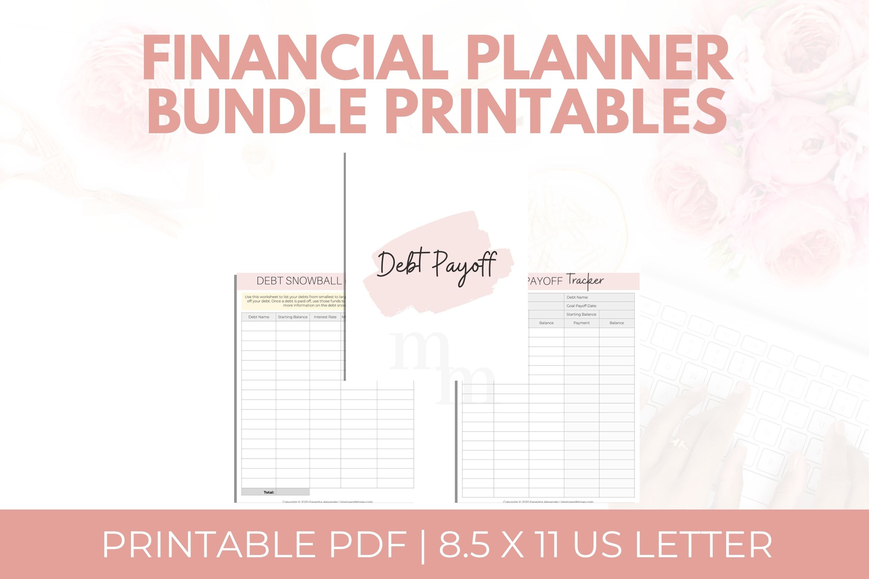 Budget Planner Bundle Printables Financial Planner Printable Bundle ...