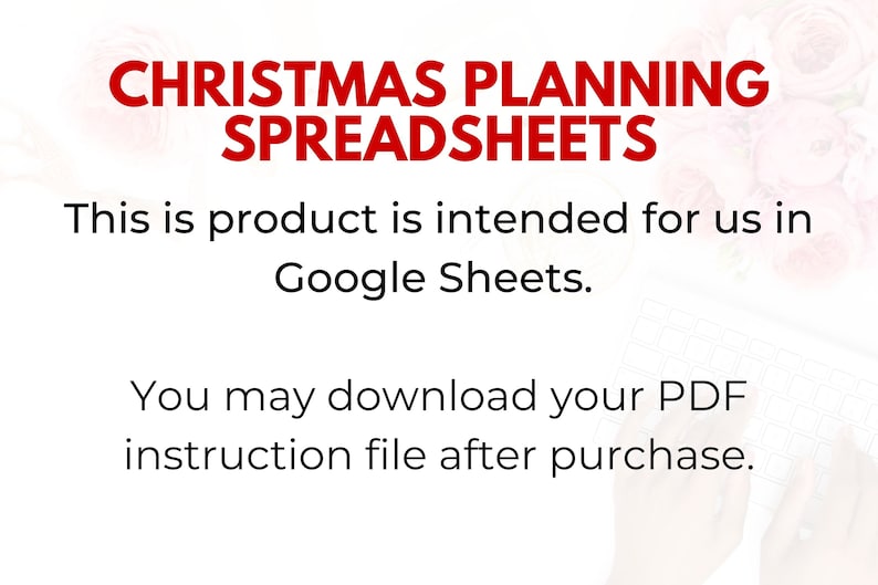 CHRISTMAS HOLIDAY PLANNER google Sheets Christmas Budget Spreadsheets ...