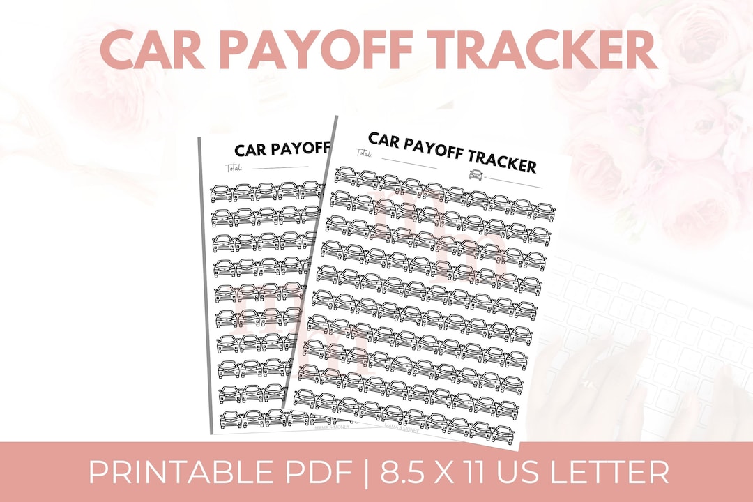 Car Loan Payoff Printable Tracker Car Loan Debt Payoff - Etsy