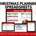CHRISTMAS HOLIDAY PLANNER (google Sheets) - Christmas Budget ...