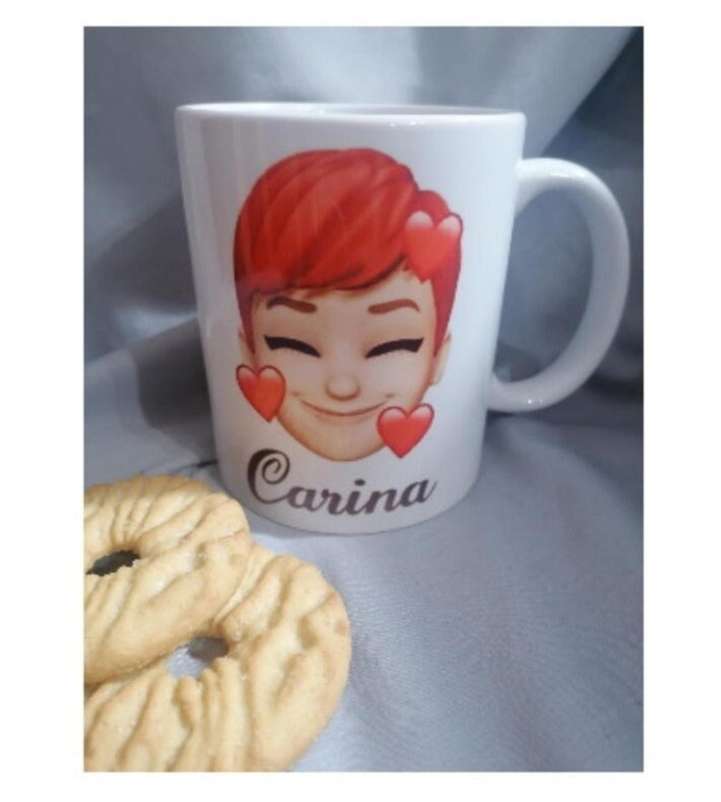 Personalised Custom Bitmoji Avatar Memoji Mug 11oz or 15oz Tea Coffee ...