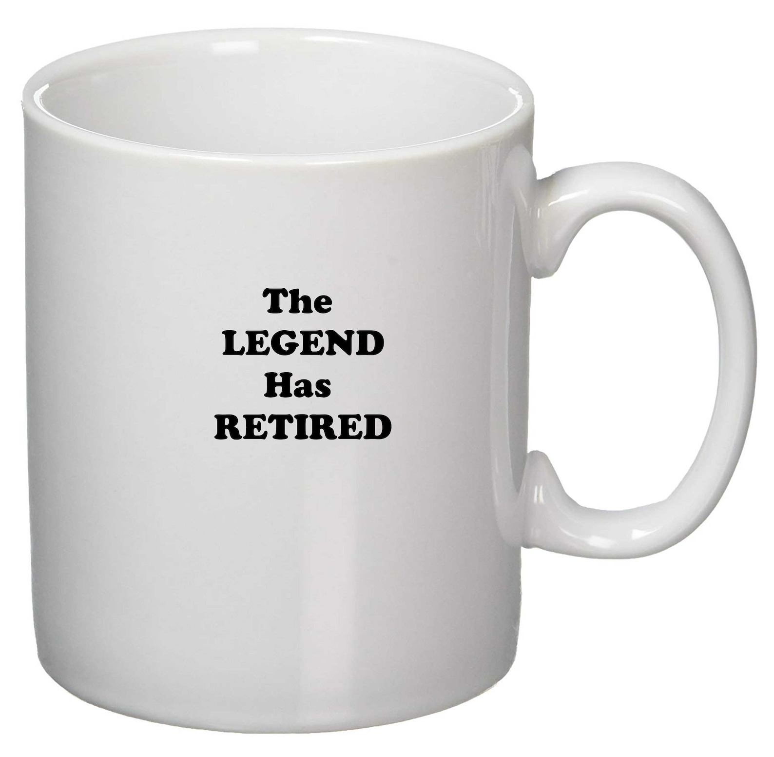 The Legend Has Retired 11oz or 15oz Retirement Gift for Men Women Grand ...