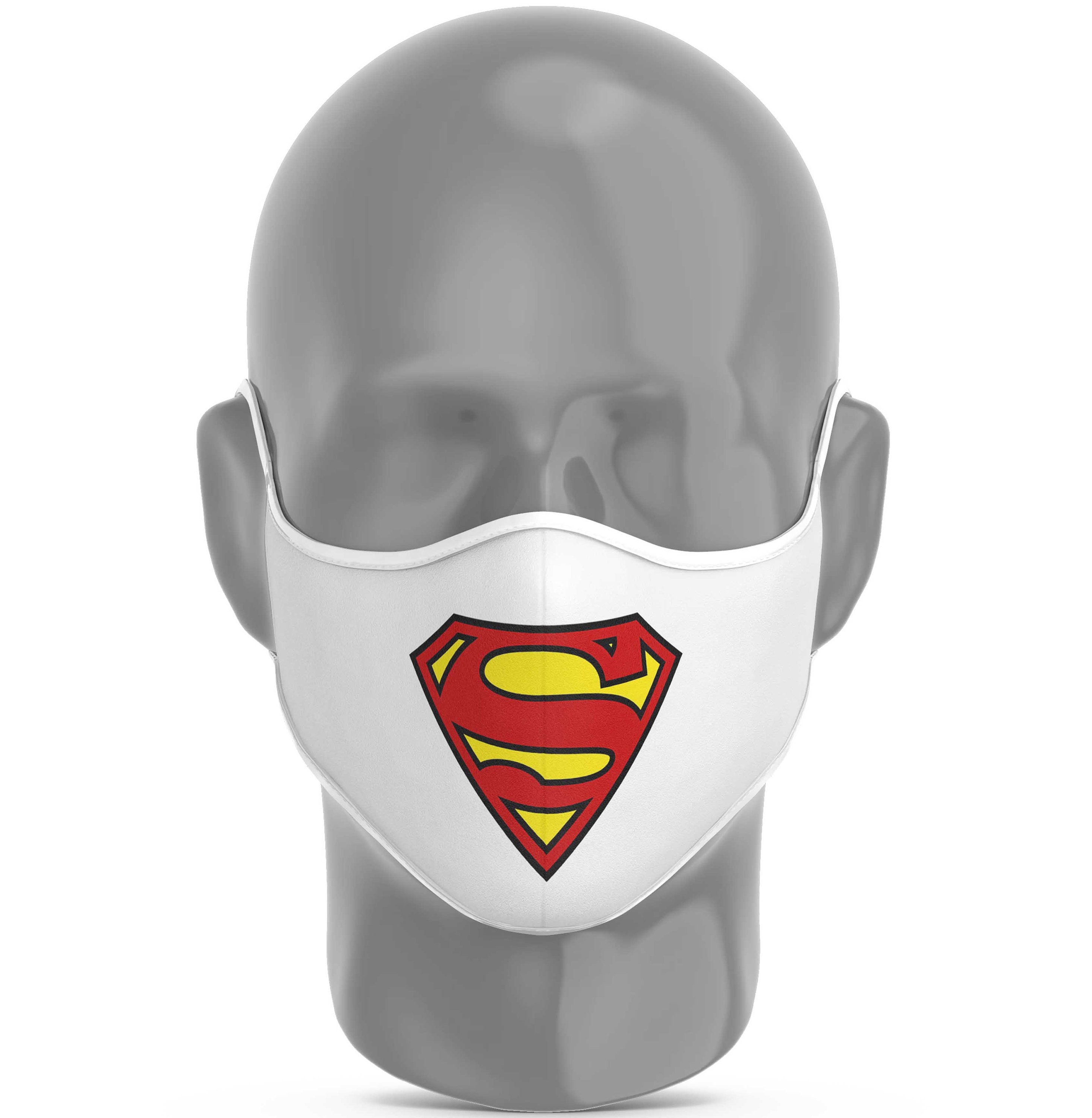 Superman Superhero Logo Style DC Comic Adult face Mask Mouth | Etsy