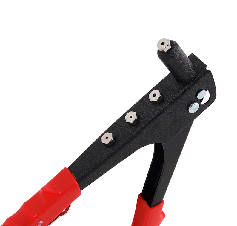 Heavy Duty Hand Riveter + 40 Blank Rivets Comfortable Grip 4 ...