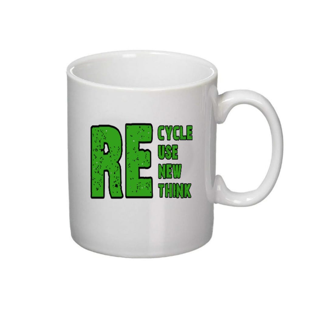 Recycle Reuse Renew Rethink Environment Hidden Message Trending Coffee ...