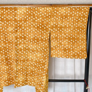 Japanese Vintage Haori, Mustard Yellow Shibori, Geometric, Women's ...