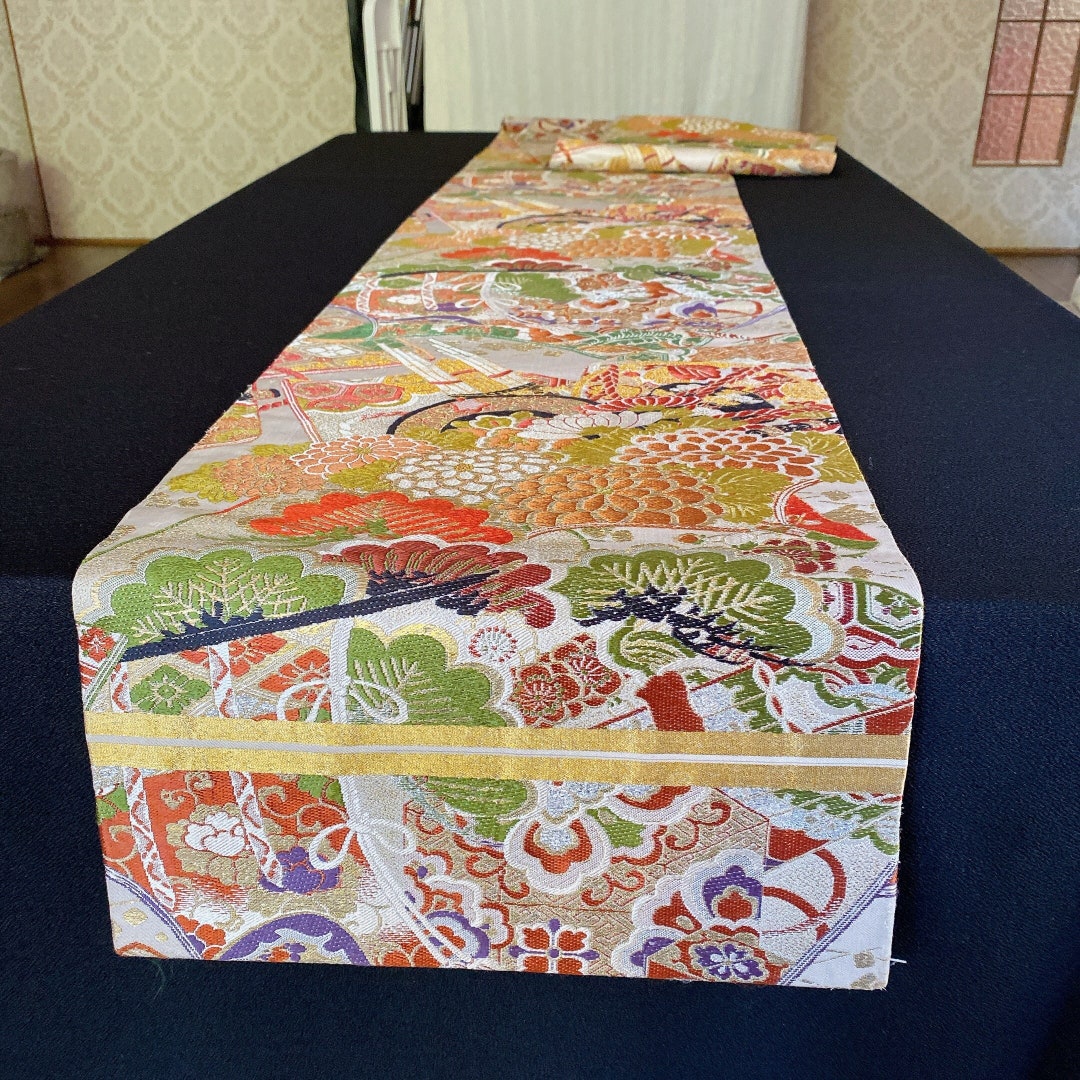 Table Runner, Home Decor, 92 235cm, Beige/green, Living Room, Elegant ...