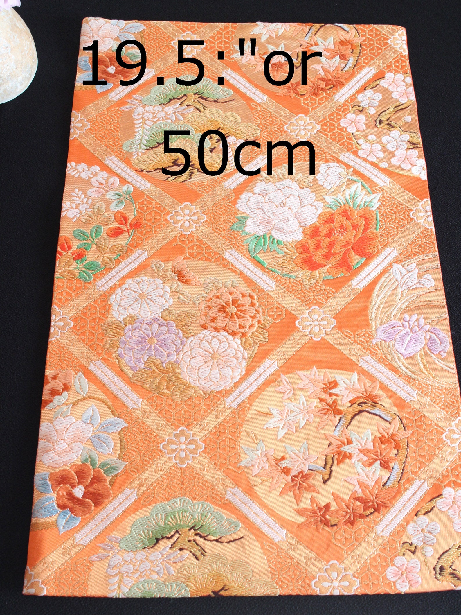 Placemat 1950cm Table Accent Orange Mat Embroidery - Etsy