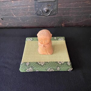 Zen Tatami Mat, Beige, Square 6. or 15cm, Handcrafted, Japanese Home ...