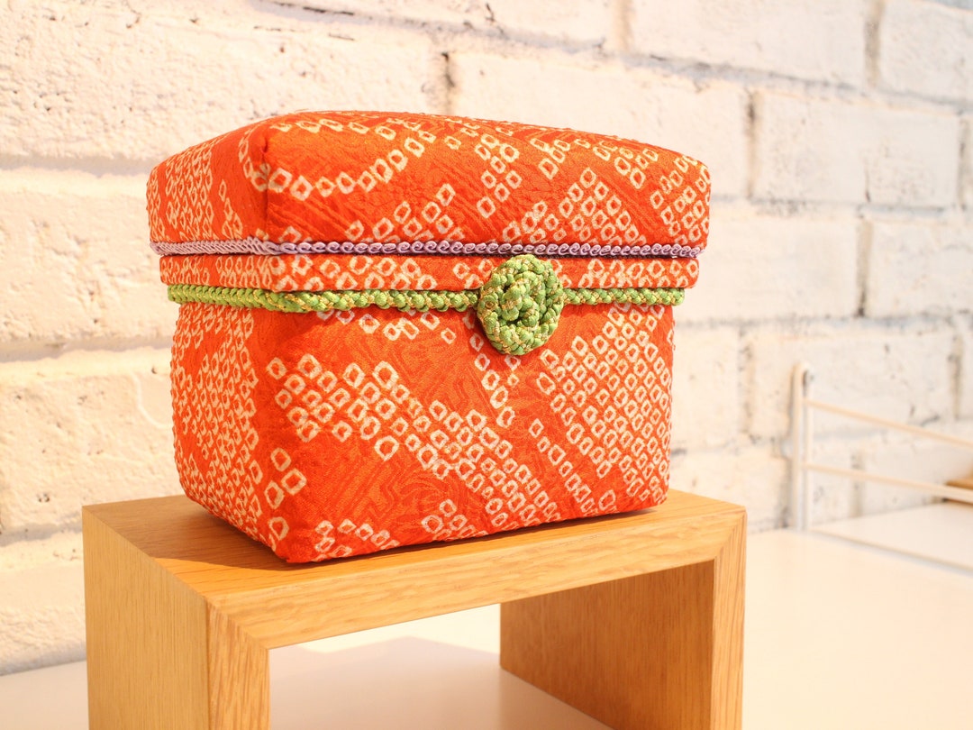 Wood Box, Japanese Kimono, Shibori, Gift Option, Japan Traidtional ...