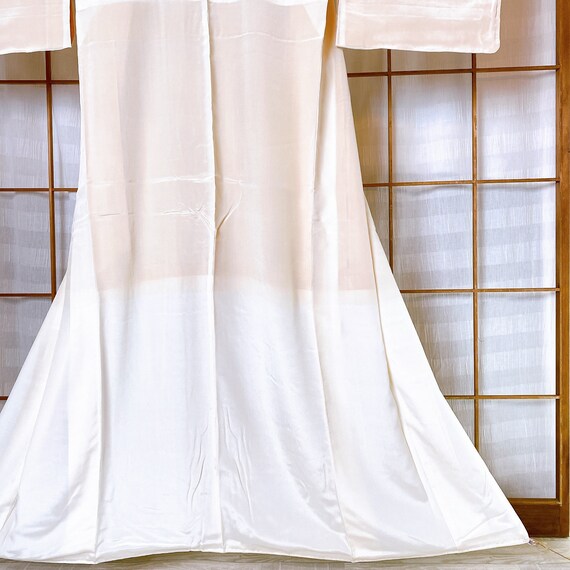 Authentic Kimono, Plain White, Japanese early Showa 1… - Gem