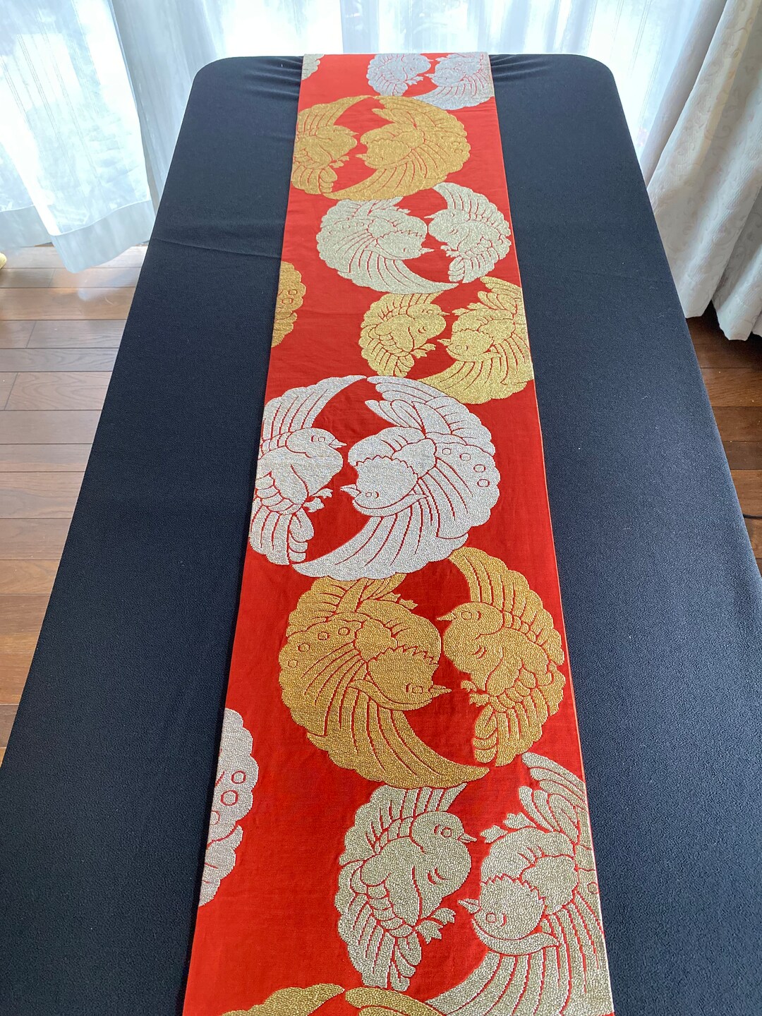 Table Runner, Luxury Home Decor, Housewarming Gifts, Red Kitchen ...