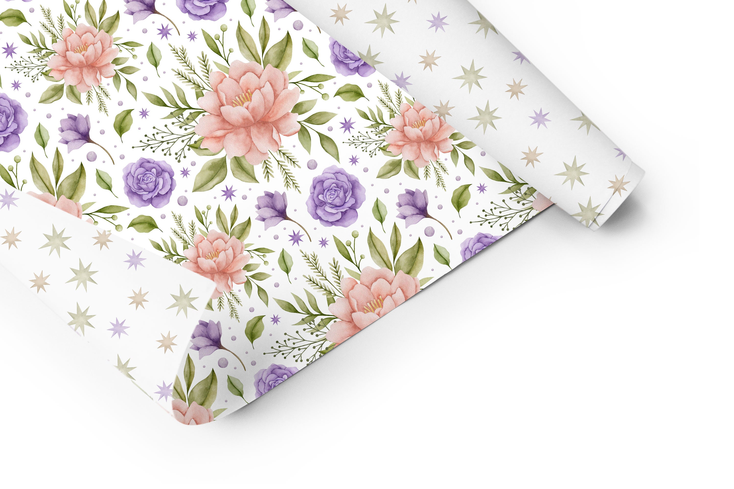 Watercolor Cats and Flowers Seamless Pattern: Digital Paper (PNG) - Etsy